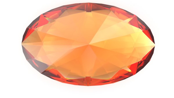 Oval Cut Imperial Topaz 3D - TurboSquid 1863279
