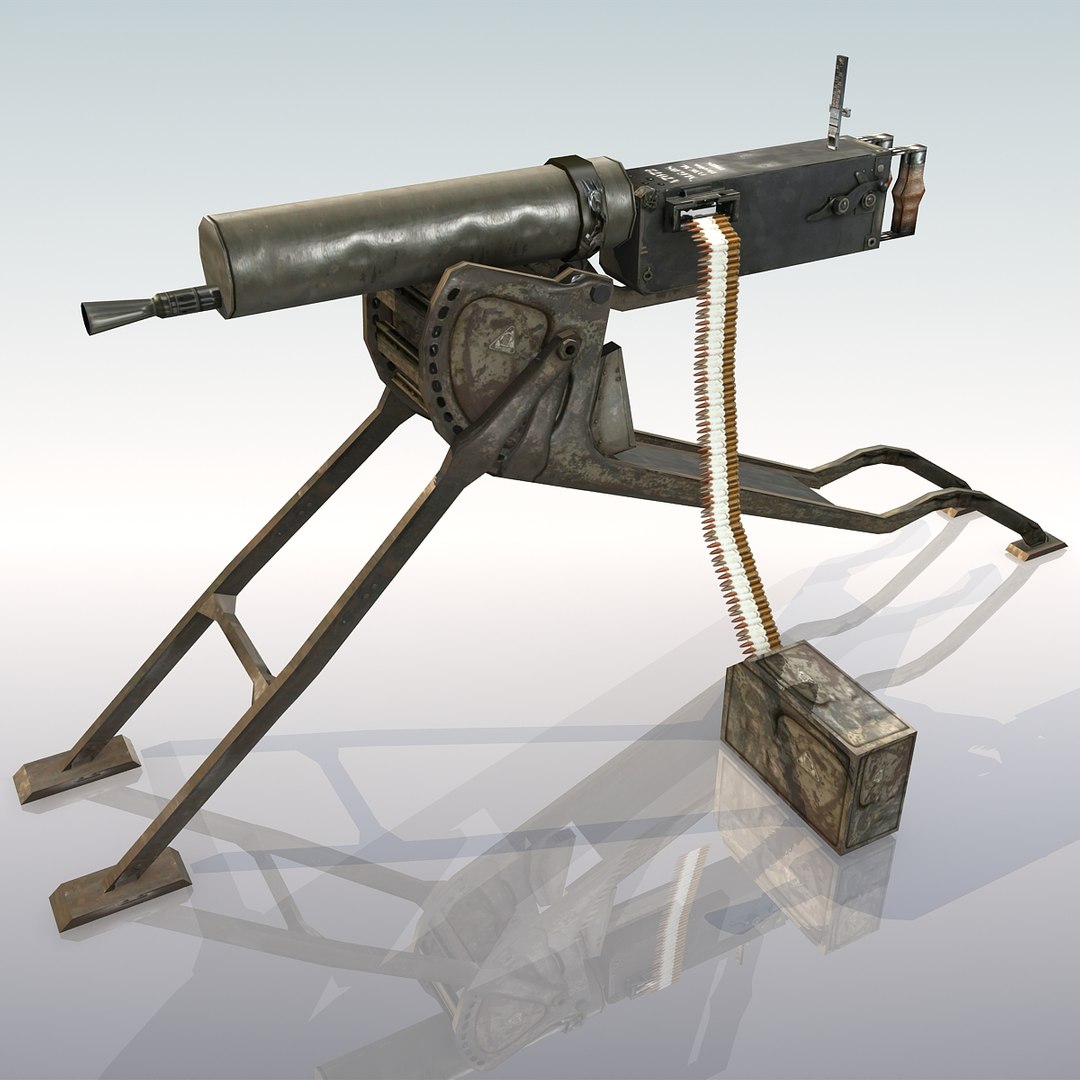 3d Model Maschinengewehr 08 Mg
