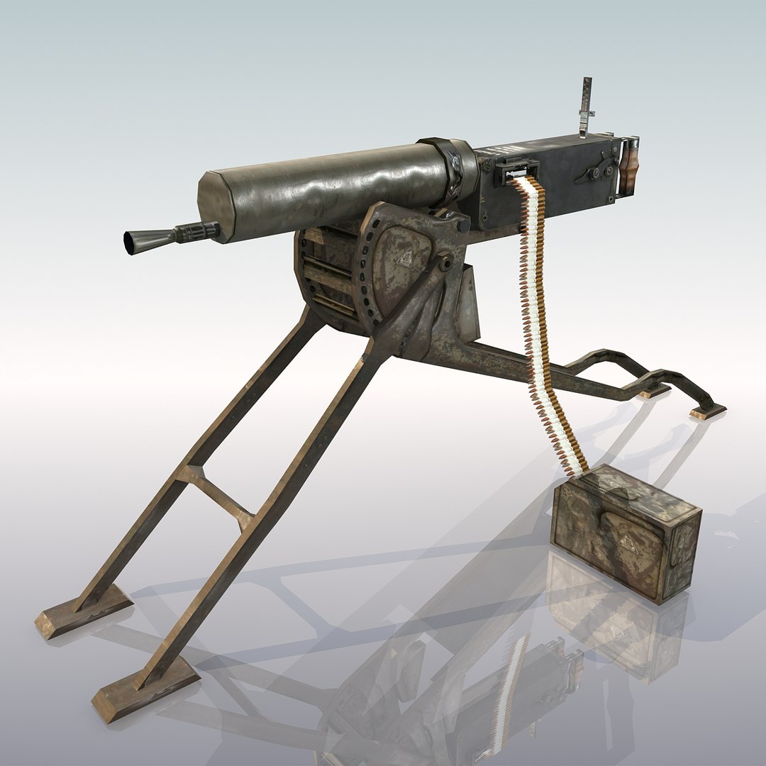 3d Model Maschinengewehr 08 Mg