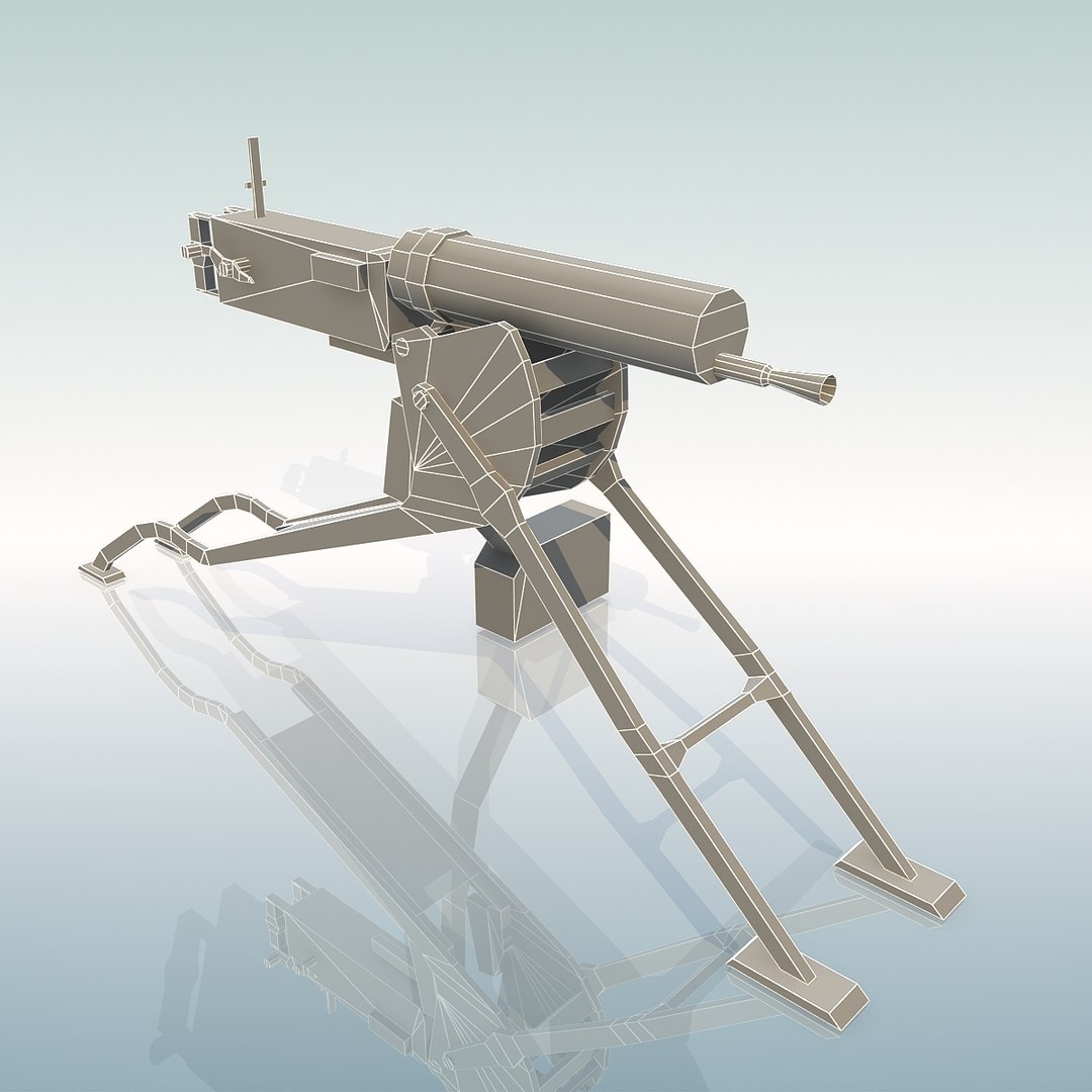 3d Model Maschinengewehr 08 Mg