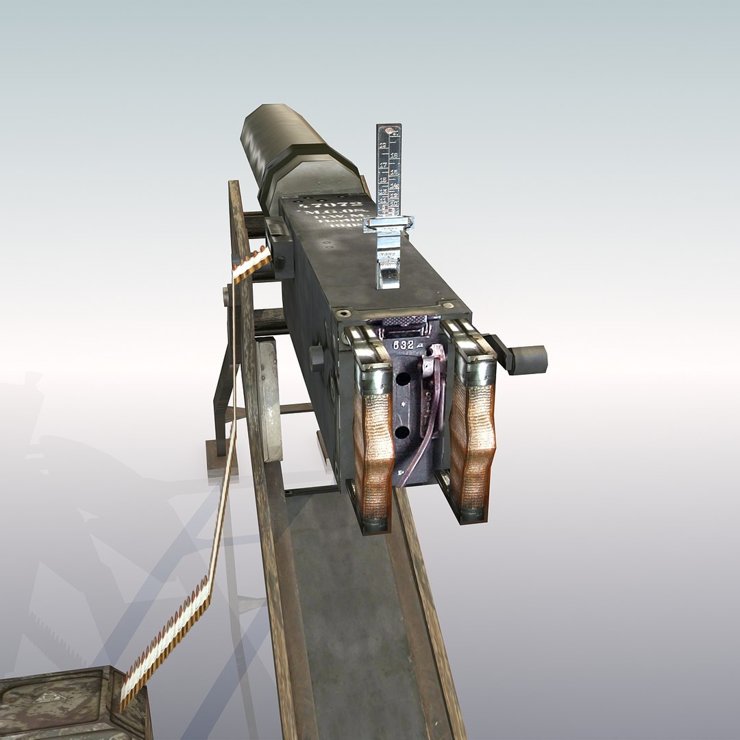 3d Model Maschinengewehr 08 Mg