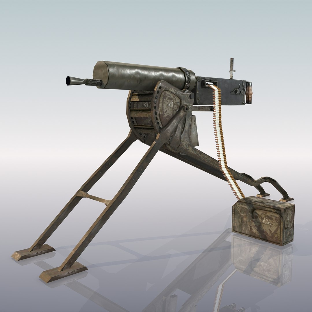 3d Model Maschinengewehr 08 Mg