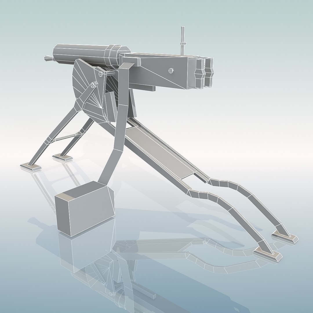 3d Model Maschinengewehr 08 Mg