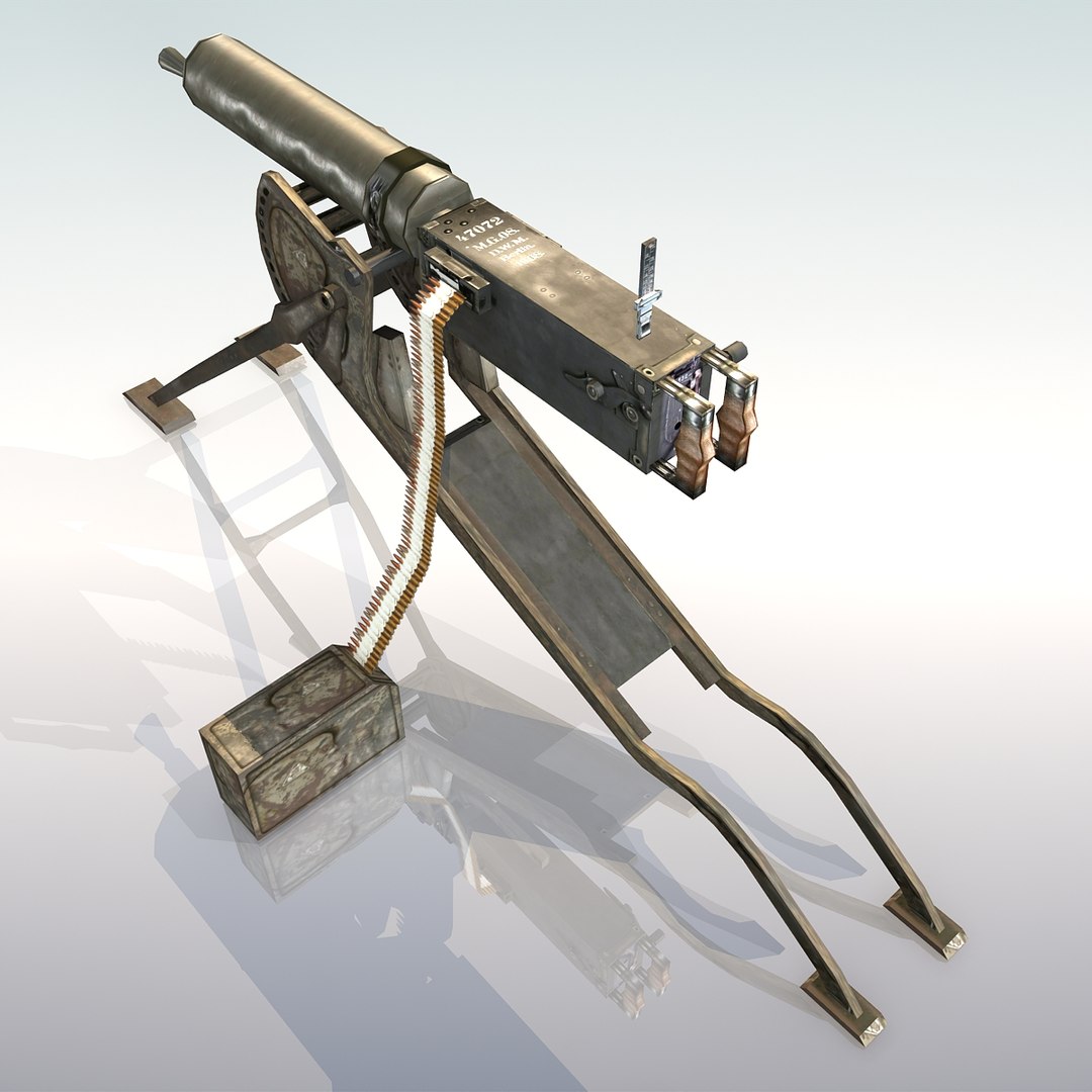 3d Model Maschinengewehr 08 Mg