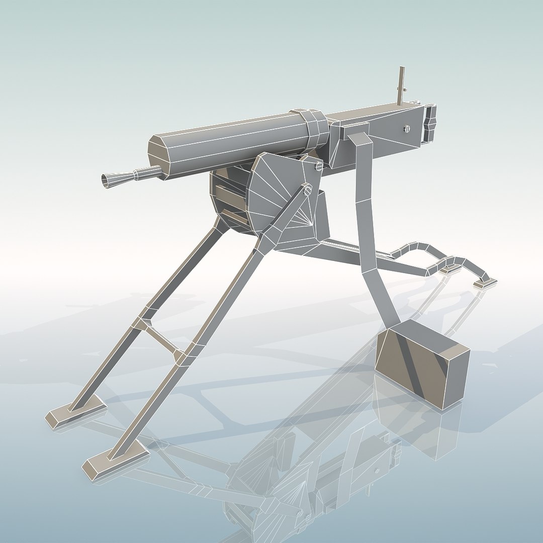 3d Model Maschinengewehr 08 Mg