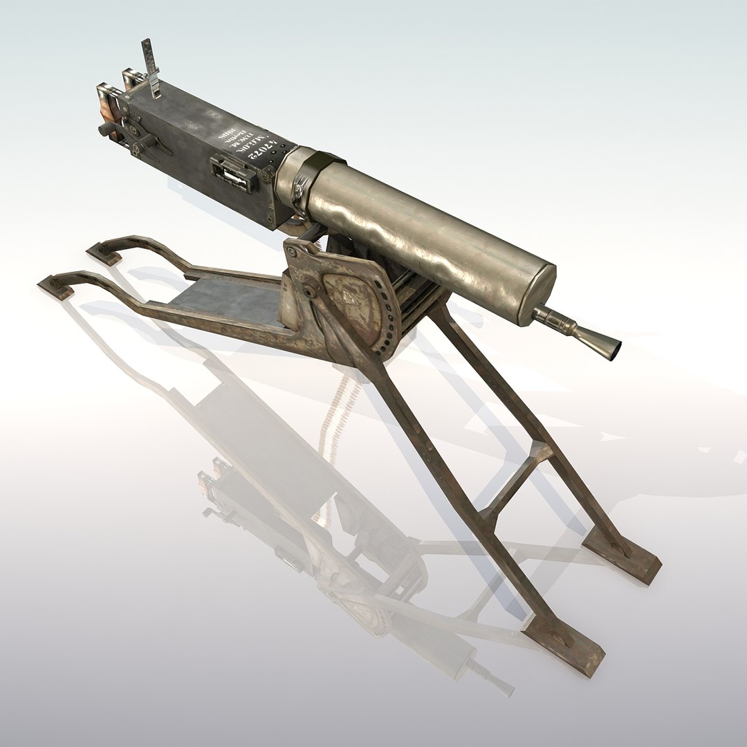 3d Model Maschinengewehr 08 Mg