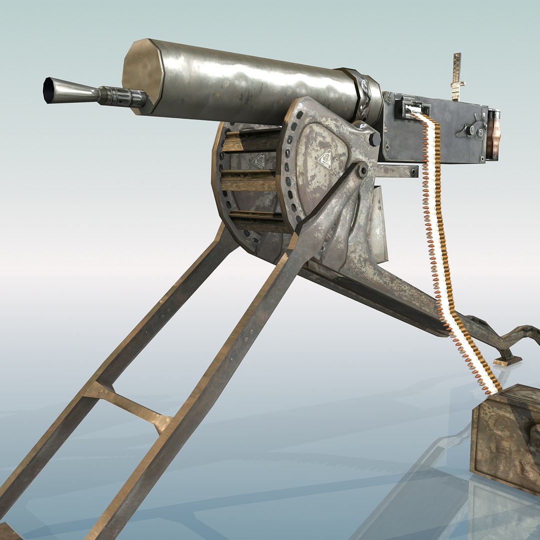 3d Model Maschinengewehr 08 Mg