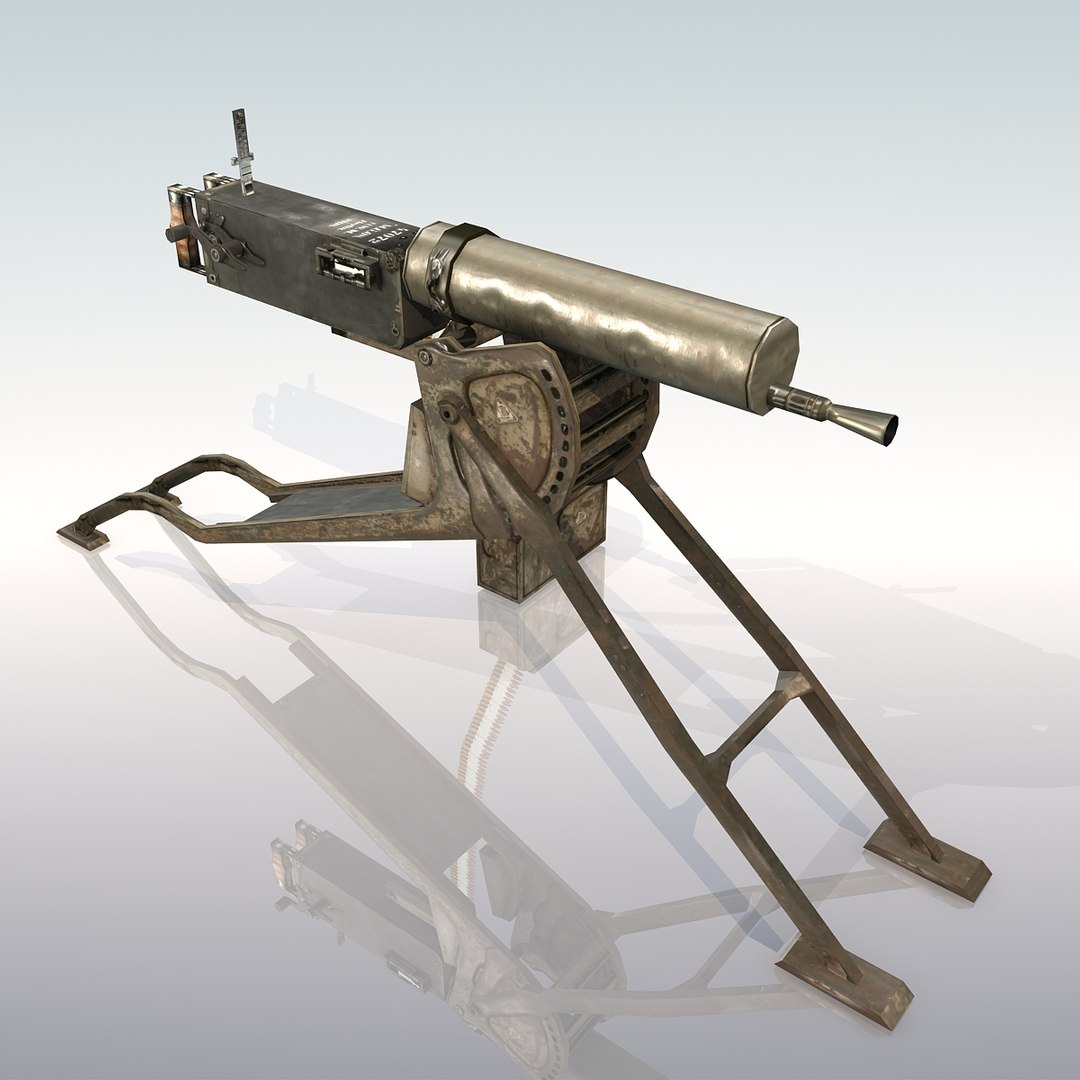 3d Model Maschinengewehr 08 Mg
