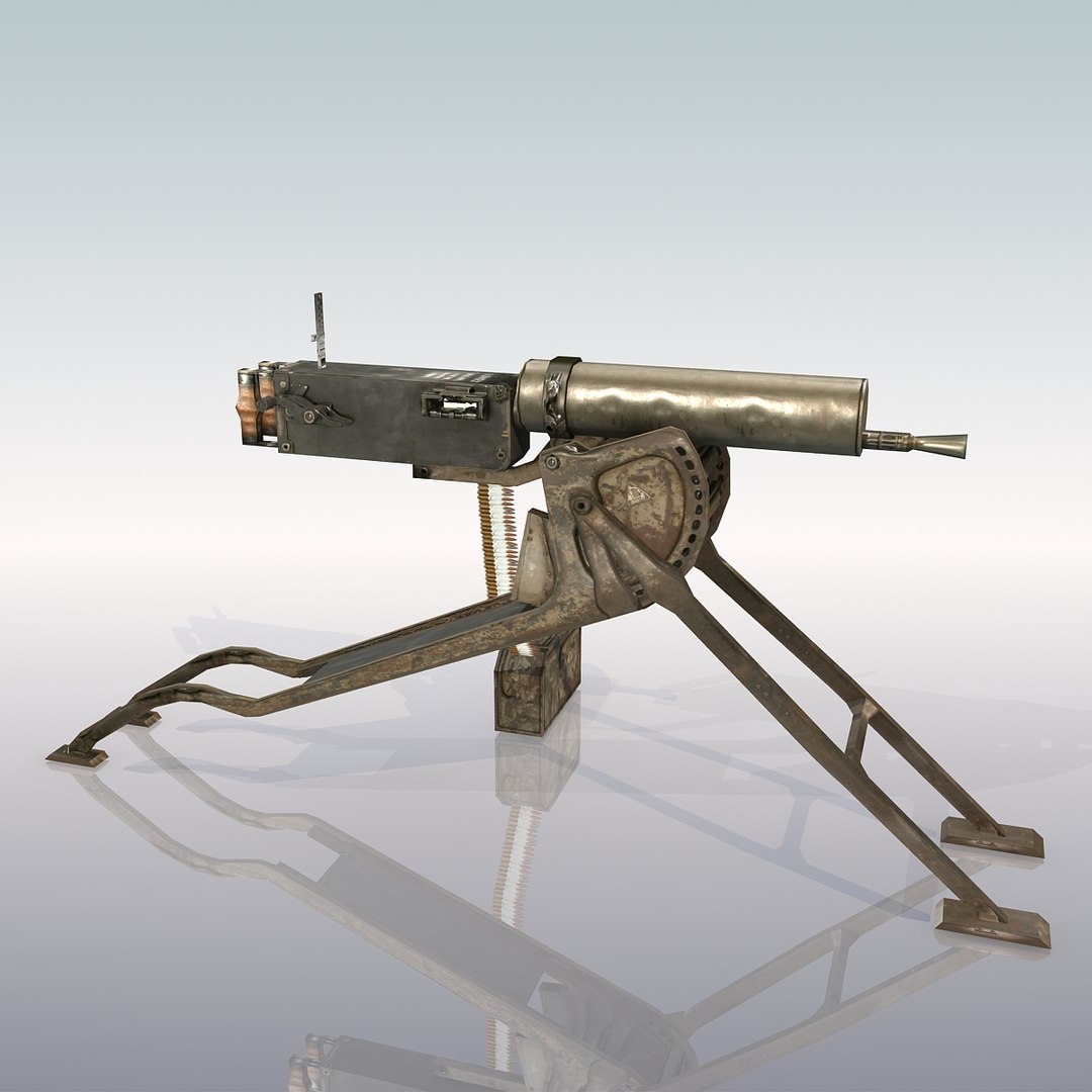 3d Model Maschinengewehr 08 Mg