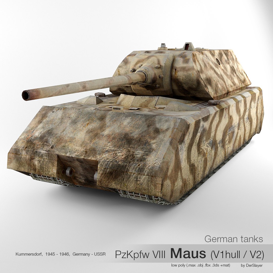 Viii Maus V2 V1 3D Model - TurboSquid 1192019