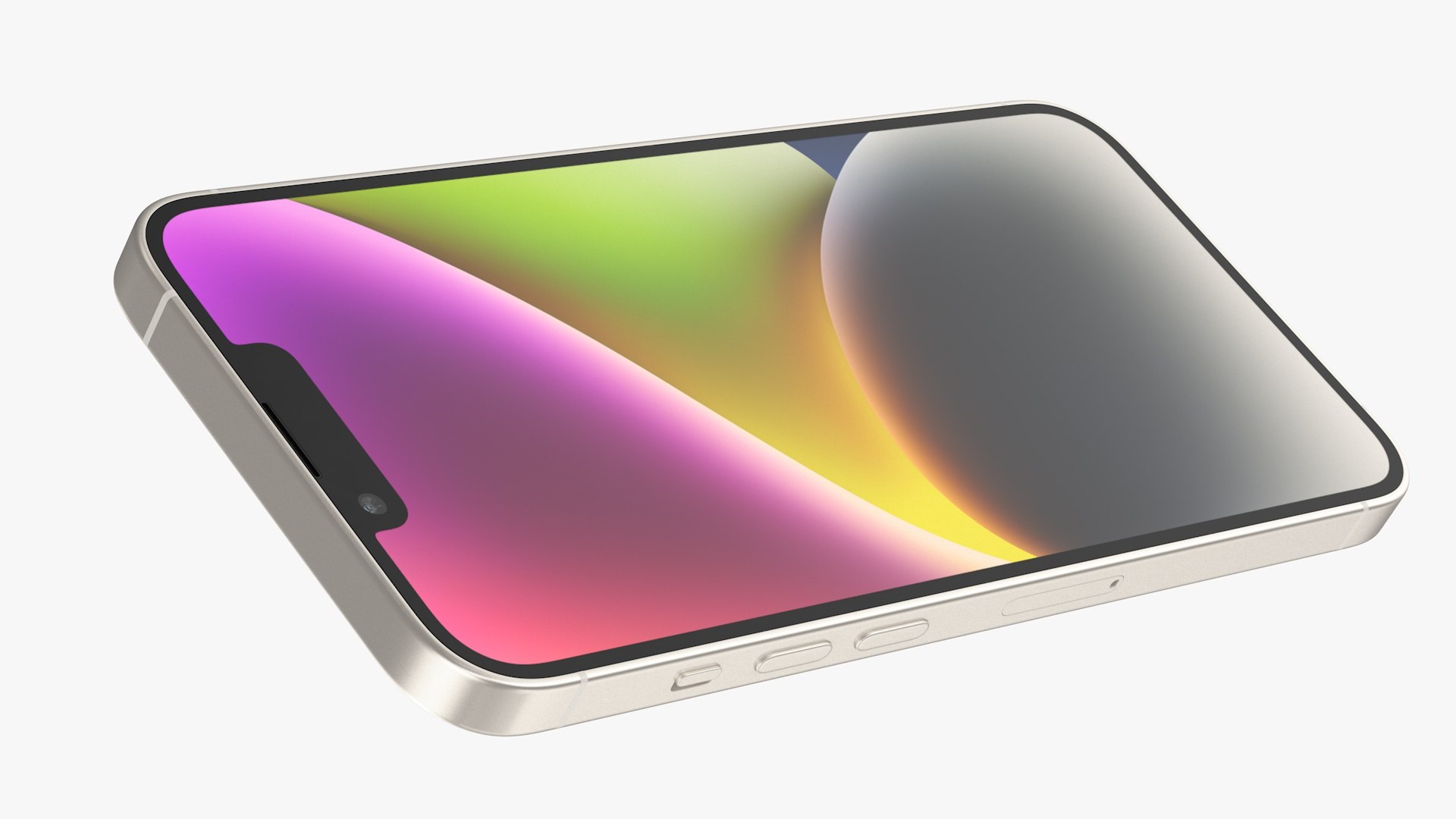 3D Apple IPhone 14 Starlight - TurboSquid 1959028