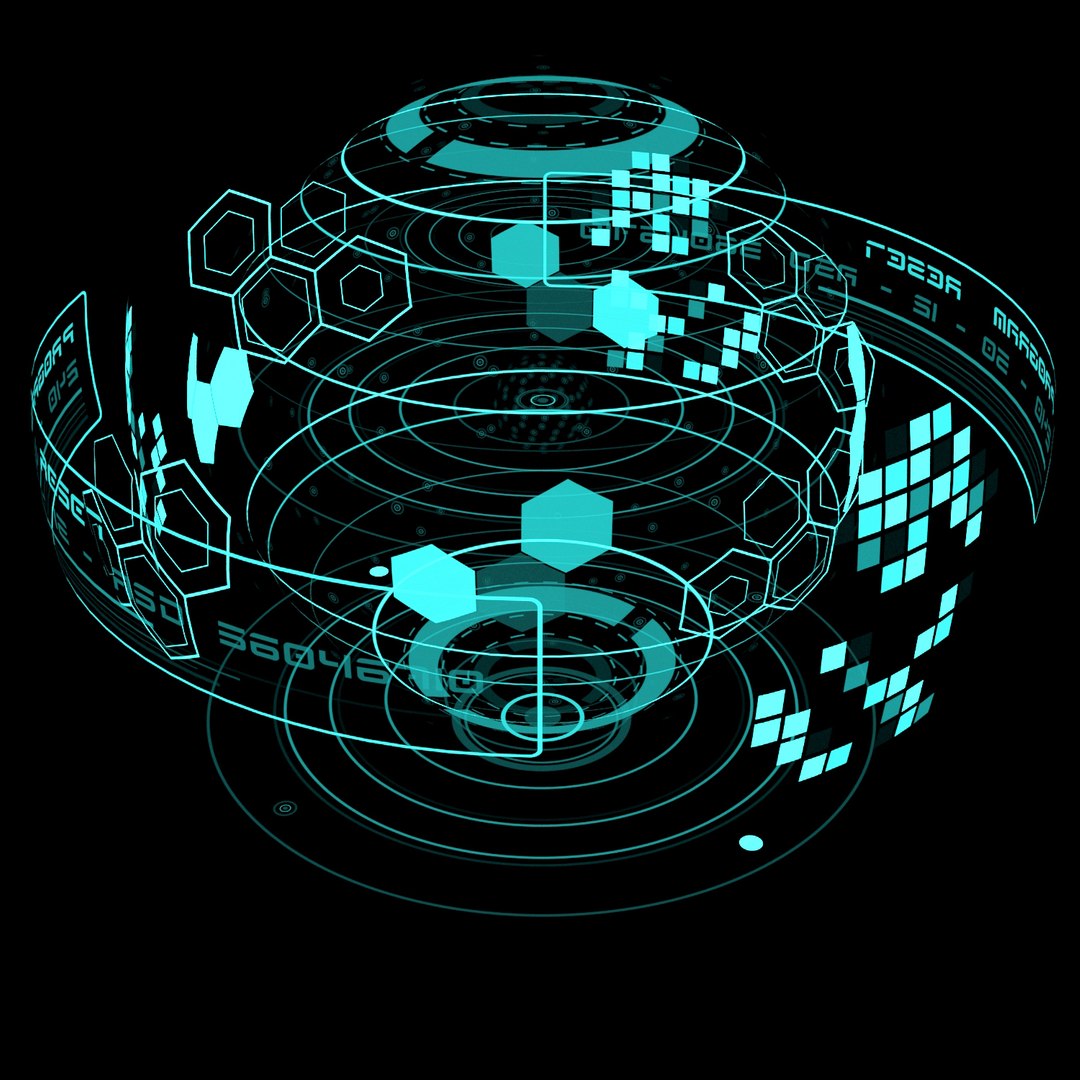 3d Hologram Planet Model
