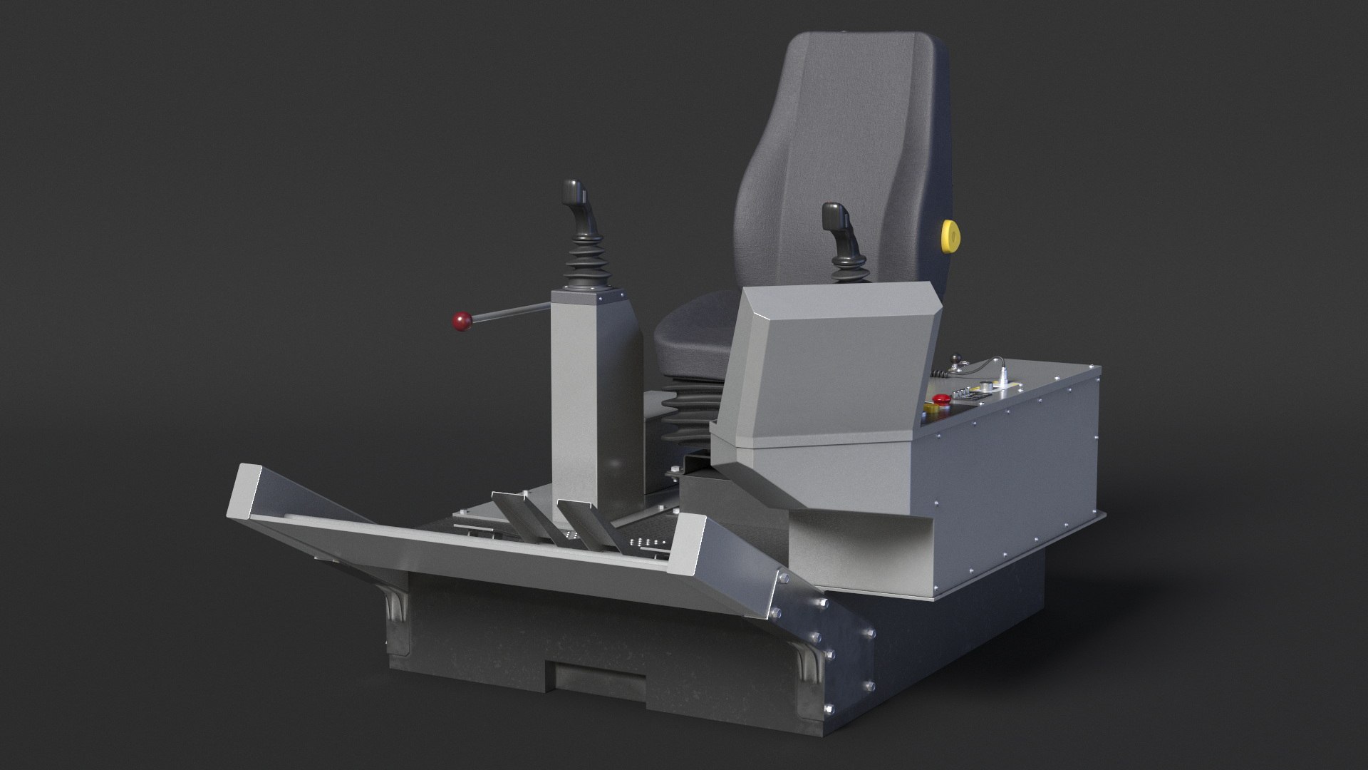 3D Model Chair Mining Simulator LX6 By Immersive Technologies ...