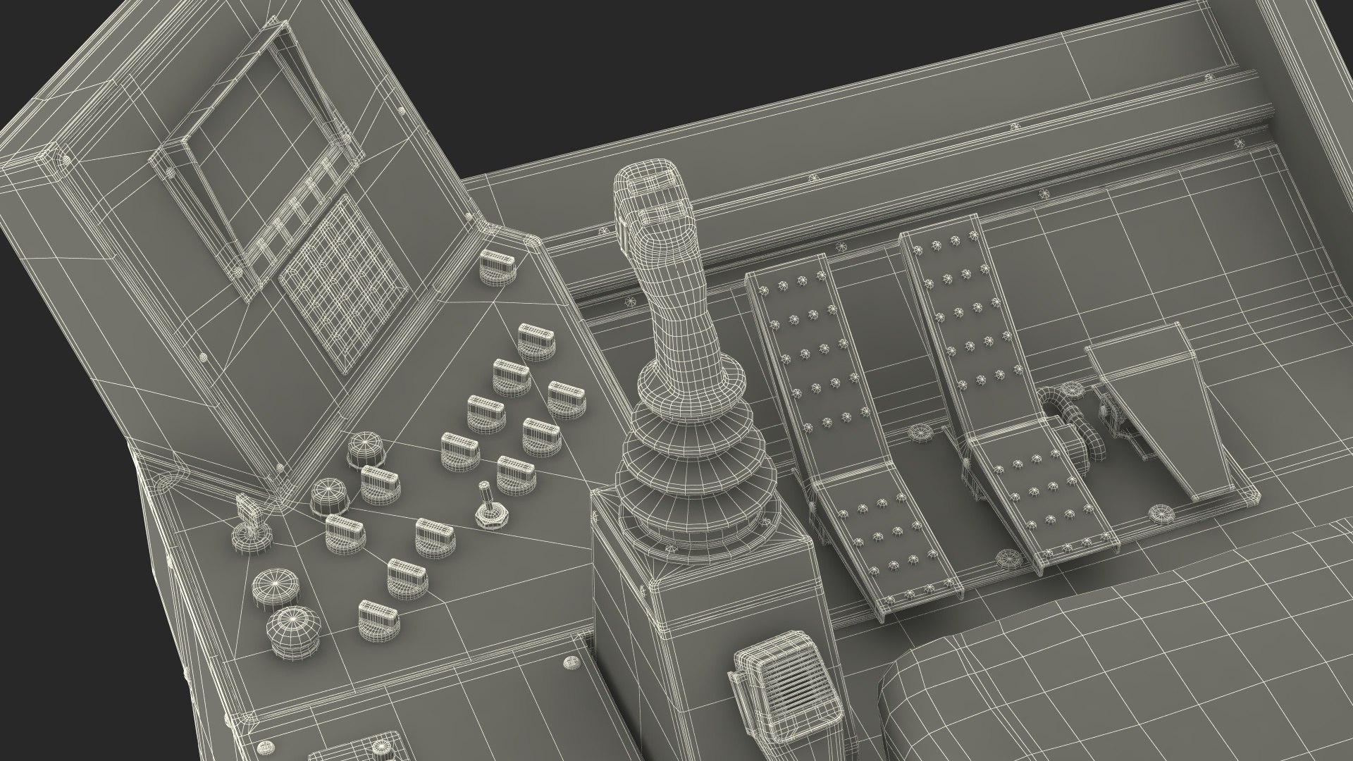 3D Model Chair Mining Simulator LX6 By Immersive Technologies ...