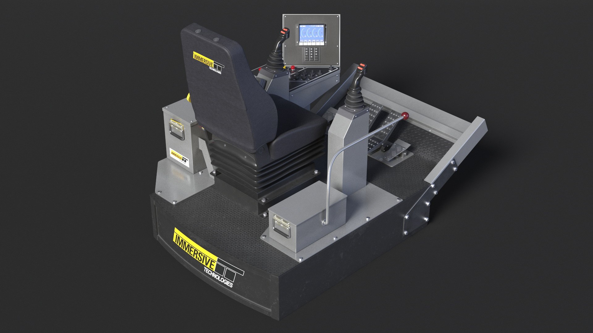 3D Model Chair Mining Simulator LX6 By Immersive Technologies ...