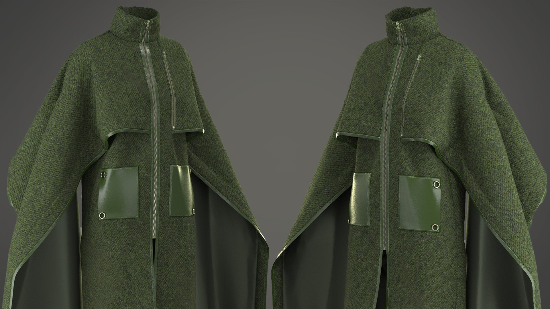 3D Cape Coat Model - TurboSquid 2331418