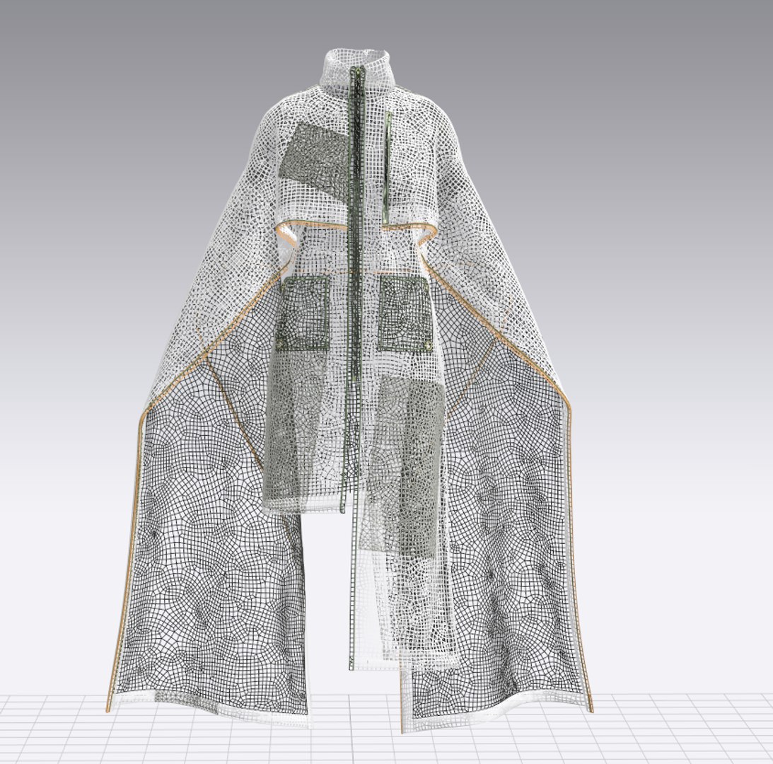 3D Cape Coat Model - TurboSquid 2331418