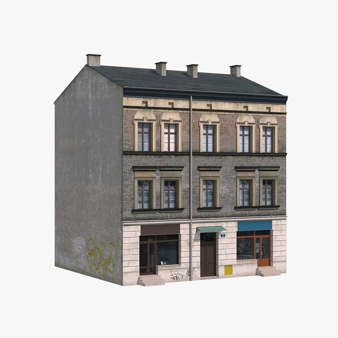 Old Building 3d Model