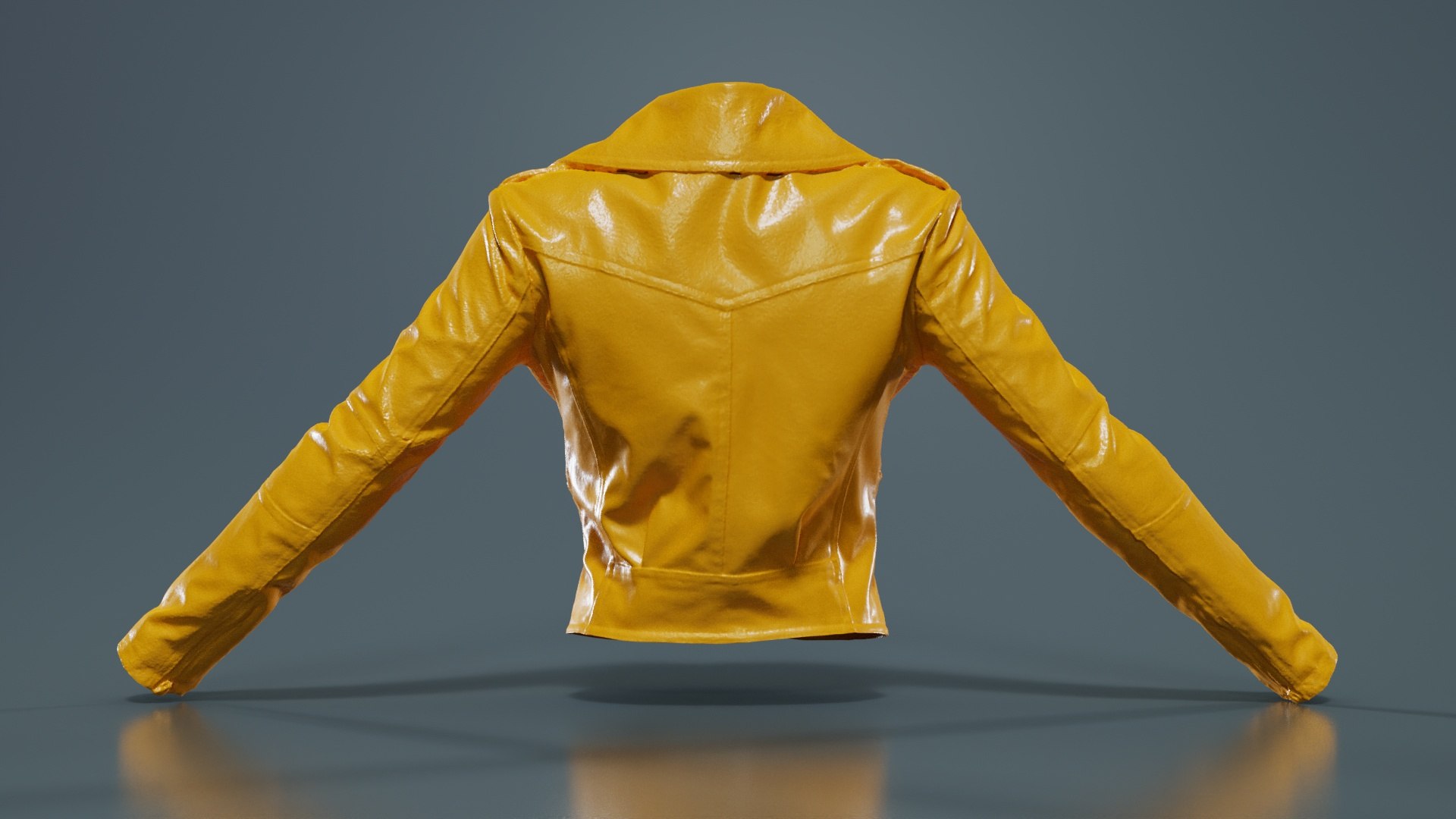 Slim Leather Jacket Remastered 3D Model - TurboSquid 2361434