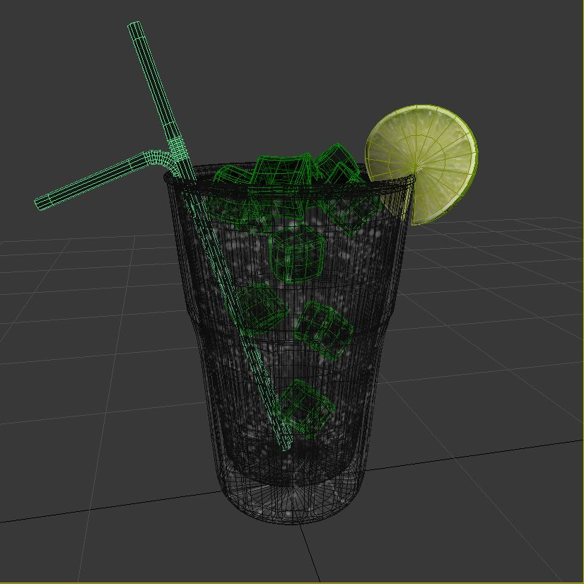Refreshing cola cocktail 3D model - TurboSquid 1151725
