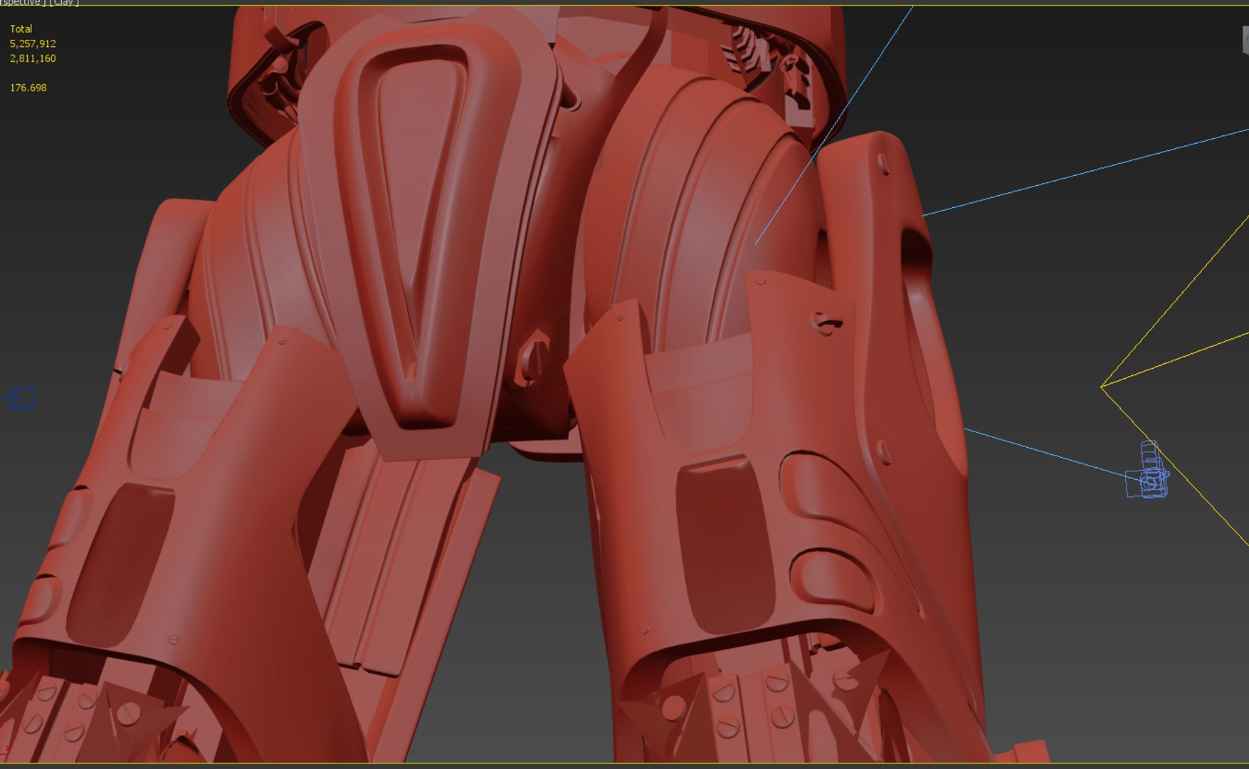 3d Model Realistic Army Robot