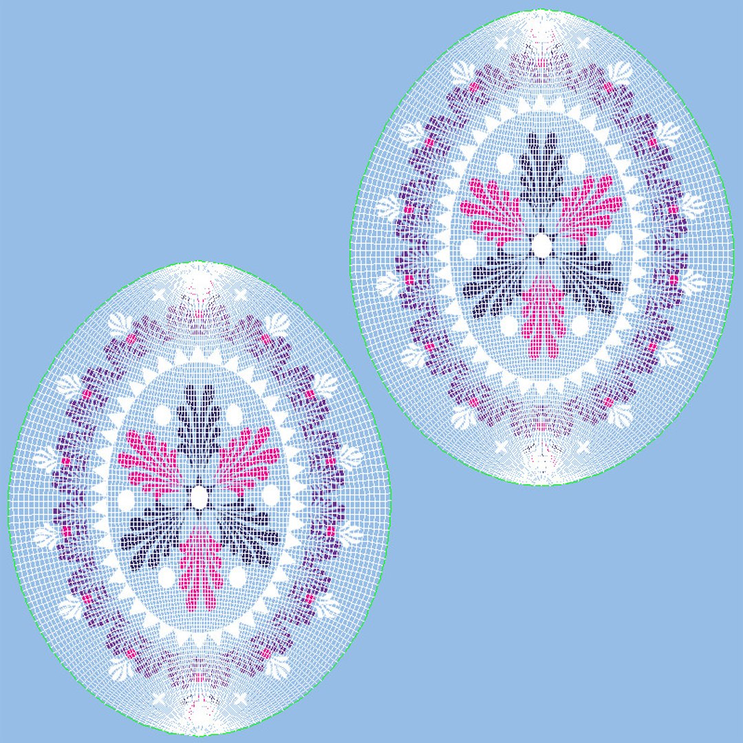 German Easter Egg Light 3d Model