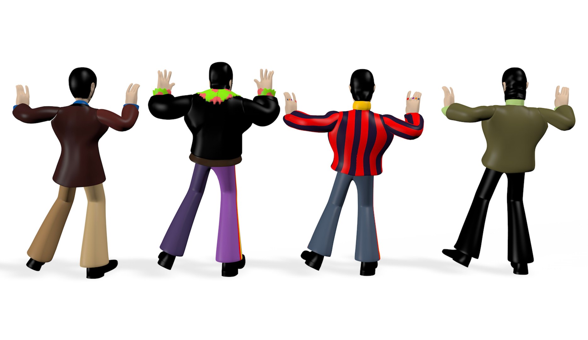 Beatles Dolls 3D Model - TurboSquid 2309761