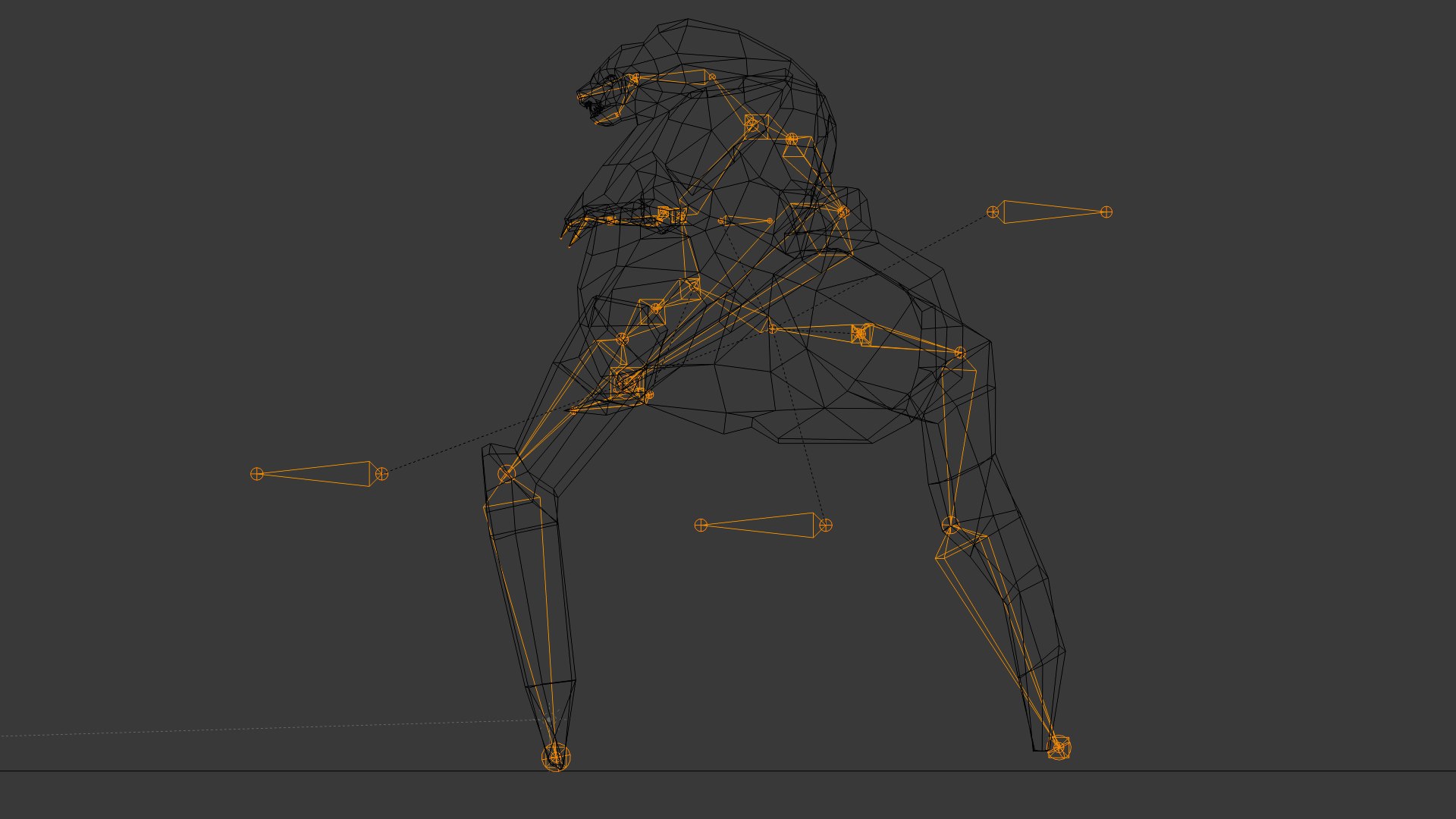 3d monster animations