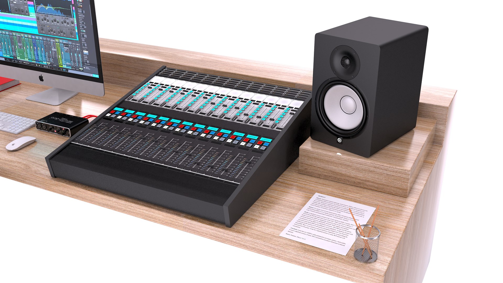3D Music Studio Desk 2 - TurboSquid 1920782