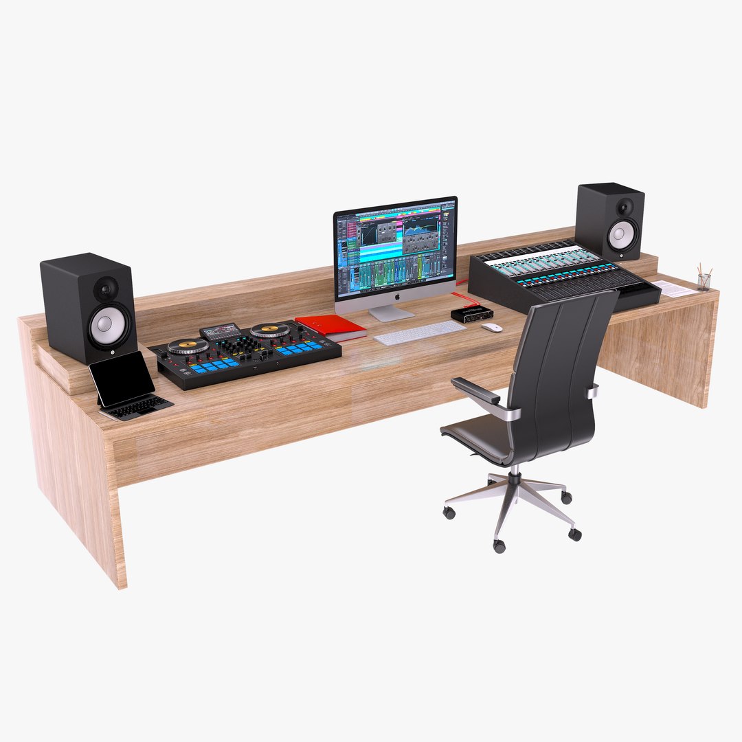 3D Music Studio Desk 2 - TurboSquid 1920782