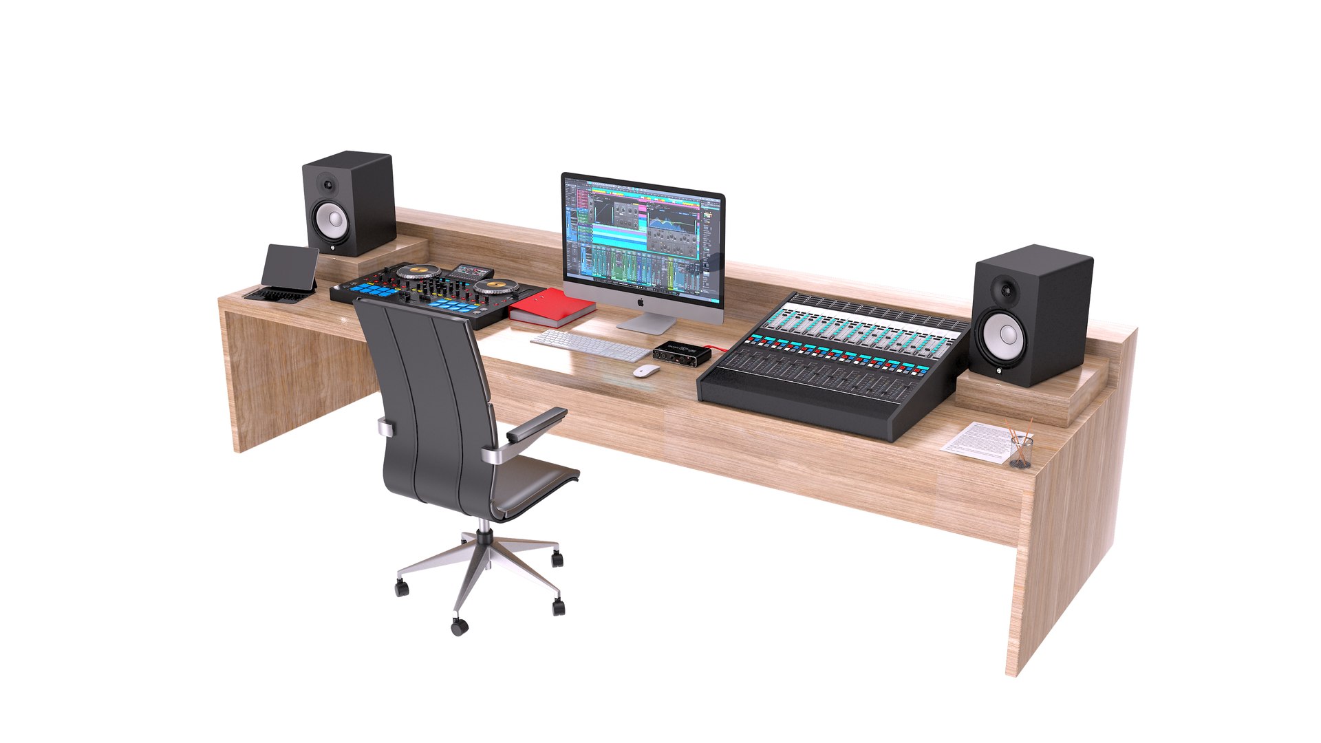 3D Music Studio Desk 2 - TurboSquid 1920782