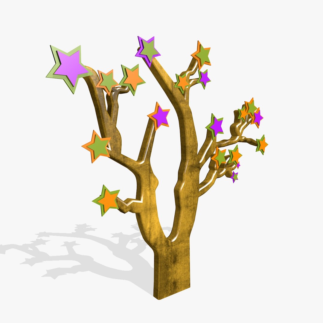 cartoon tree 3d 3ds