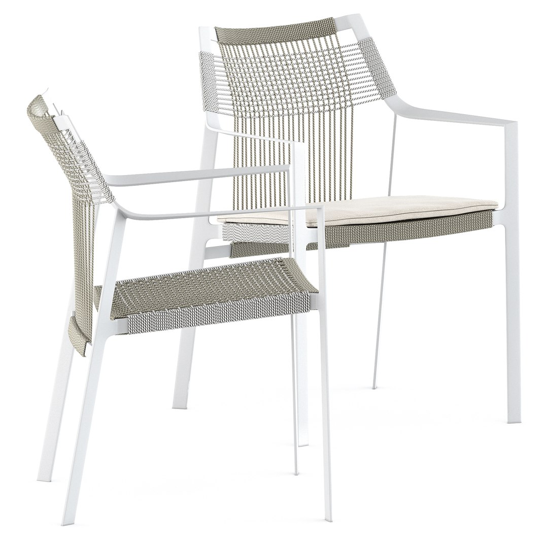 3D Nodi Armchair And T-Ttable Dining Table Model - TurboSquid 1839203