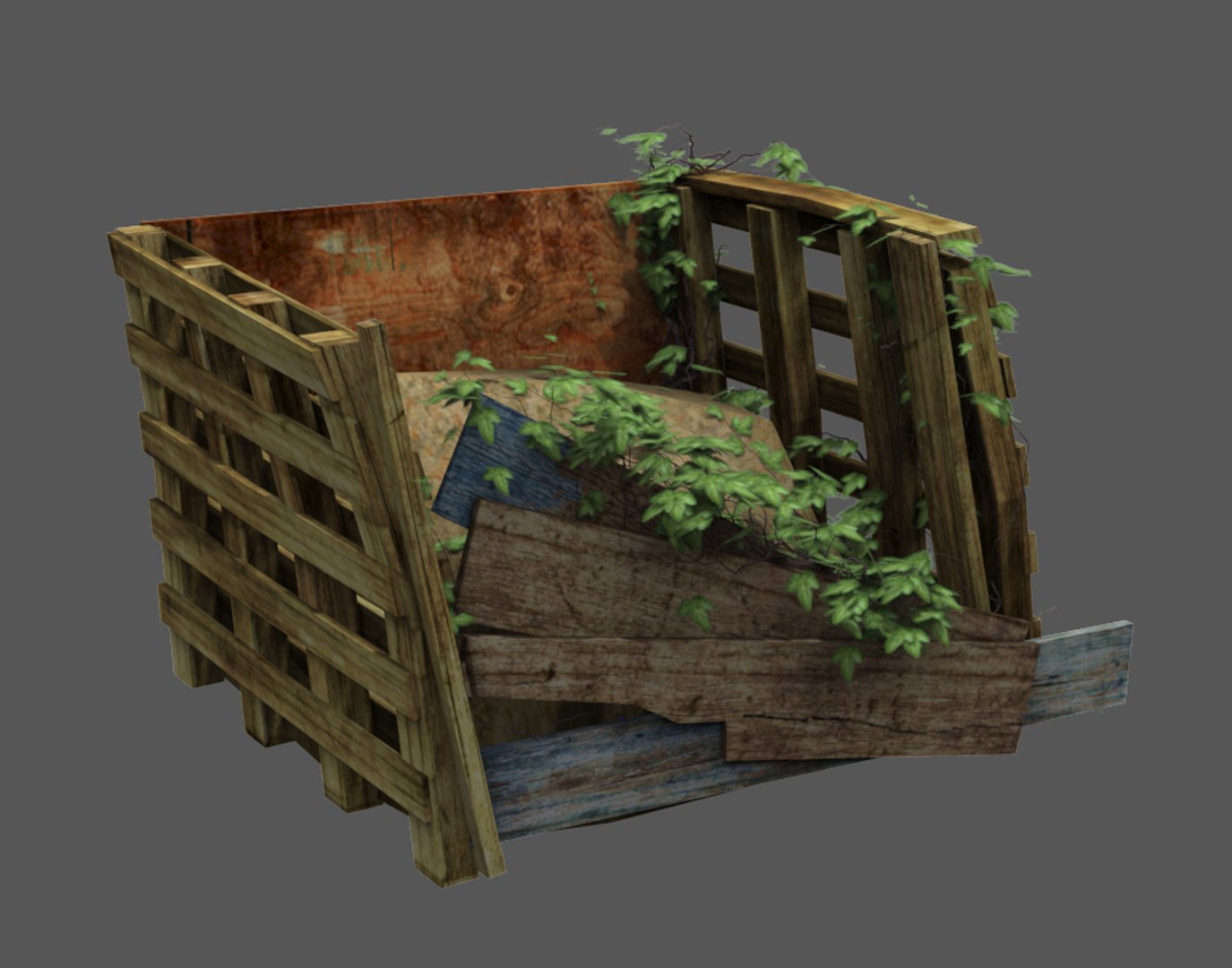 3d Ready Crate Model