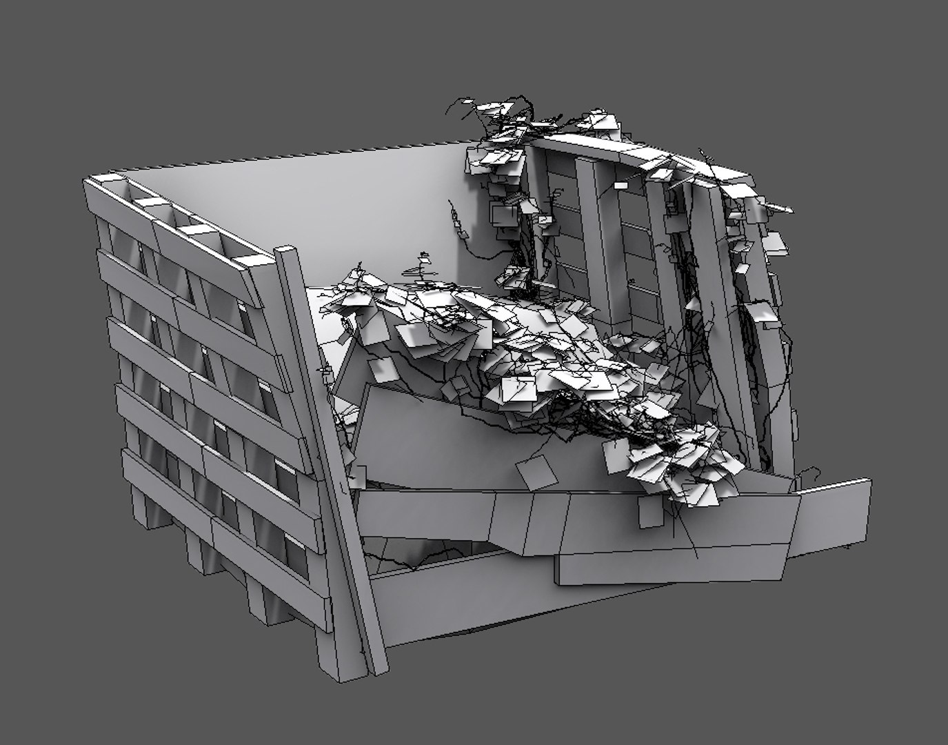 3d Ready Crate Model