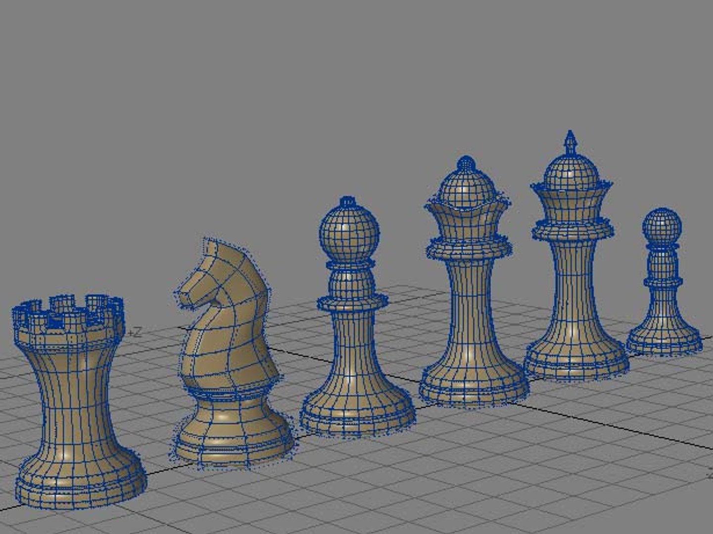 3d model chess set board