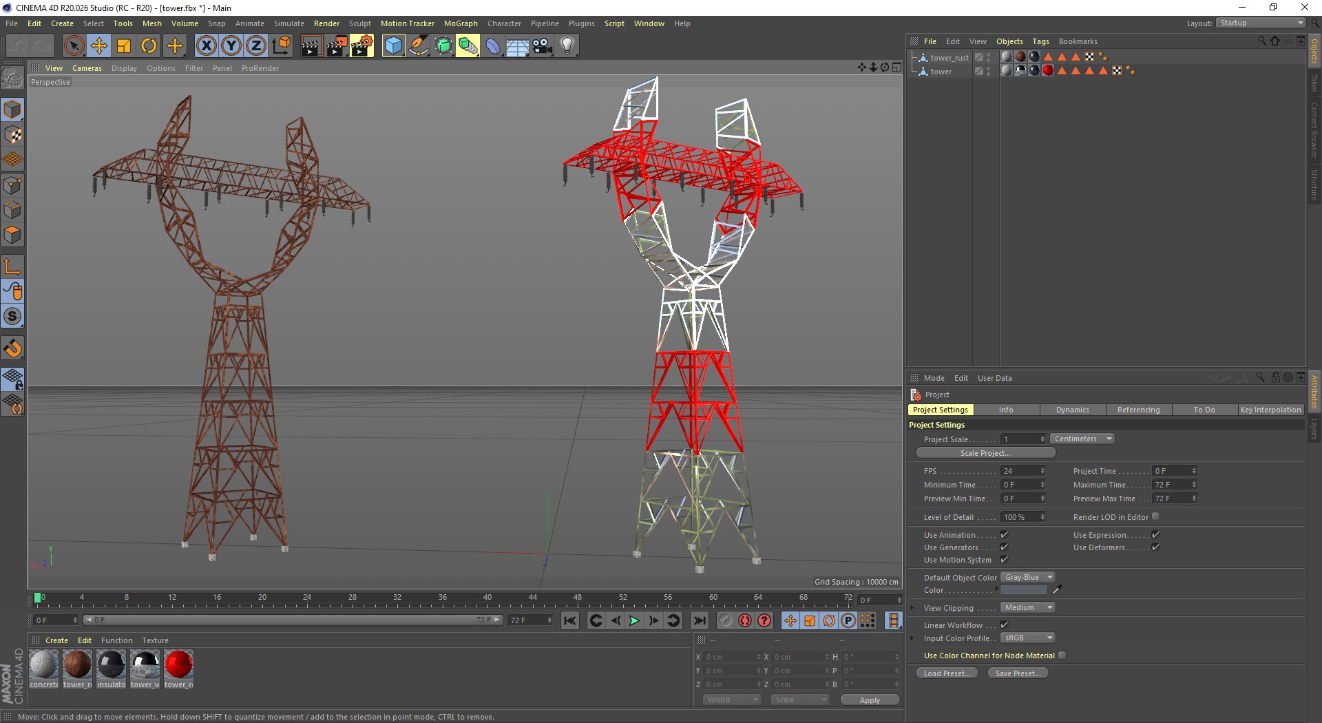 3D Electric power tower model - TurboSquid 1818404