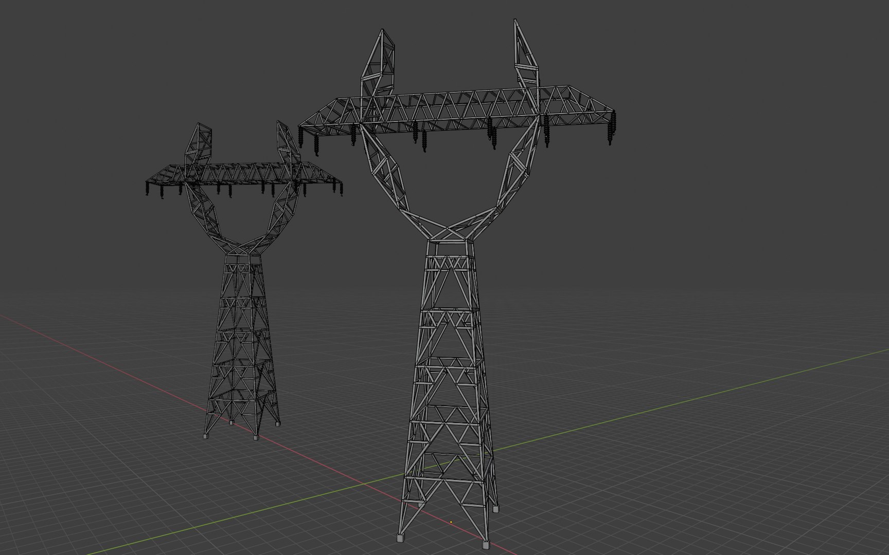 3D Electric power tower model - TurboSquid 1818404