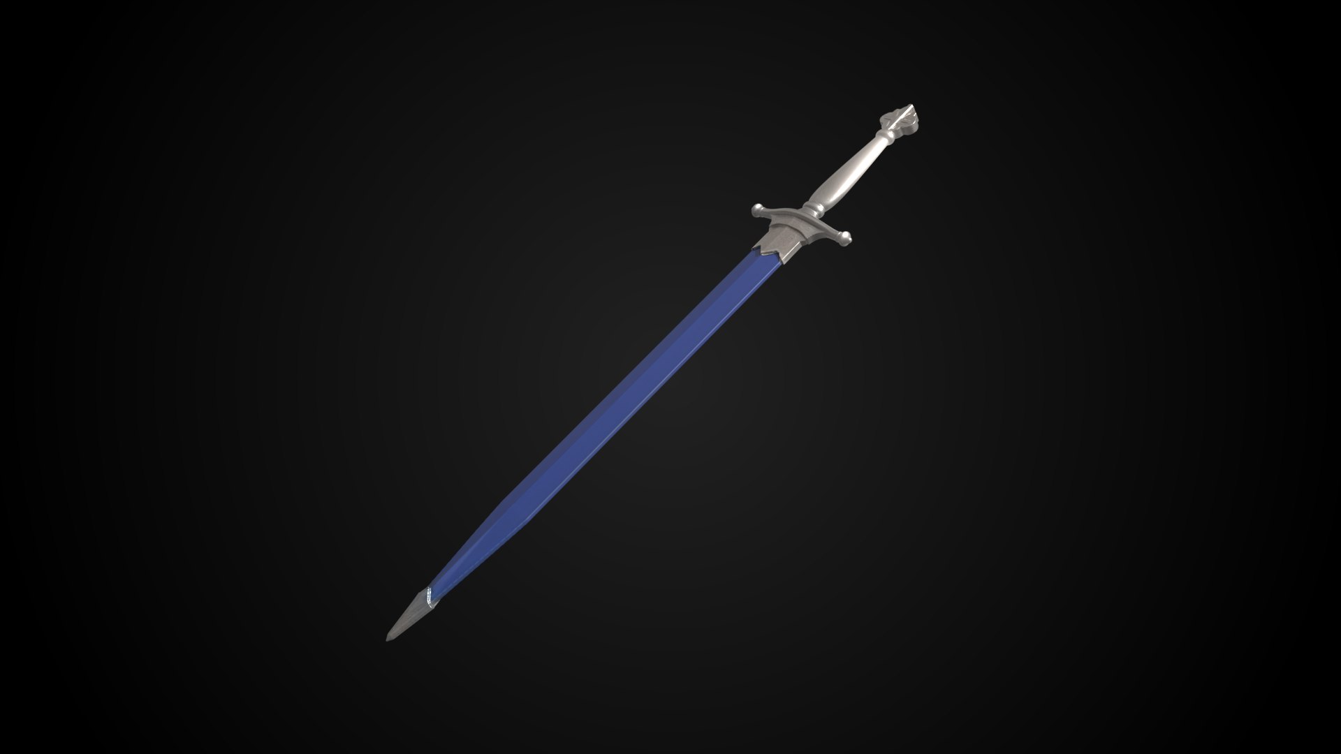 3D Stylized Knight Sword - Ceremonial Royal Sword - Noble Edge Model ...