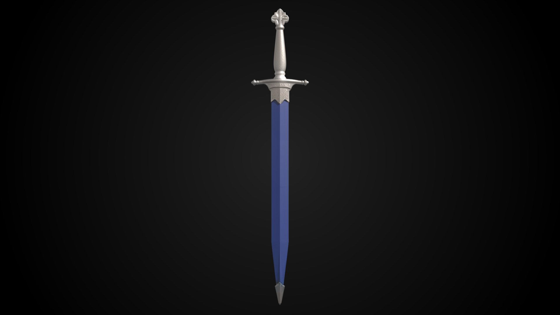 3D Stylized Knight Sword - Ceremonial Royal Sword - Noble Edge Model ...