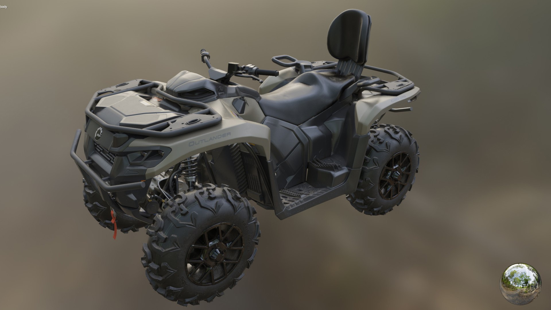 3D ATV BRP Can-am OUTLANDER 700 Model - TurboSquid 2183347