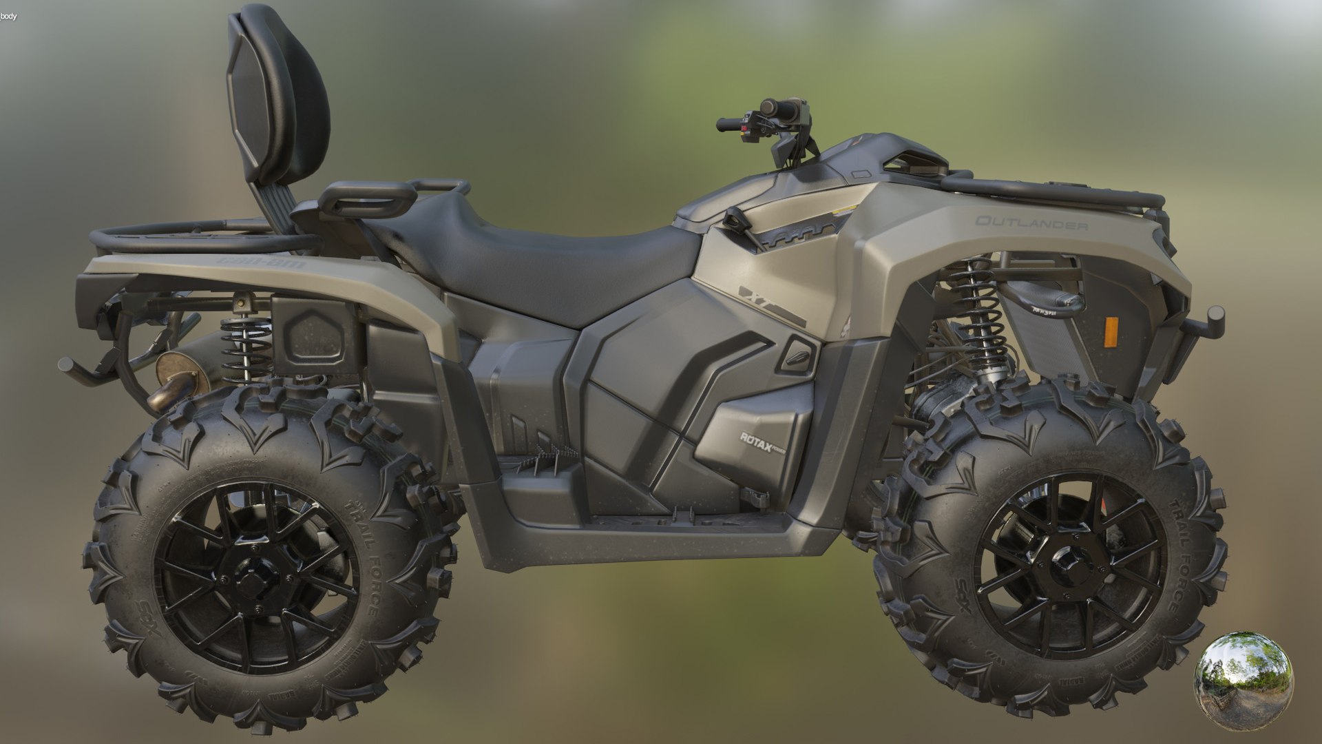 3D ATV BRP Can-am OUTLANDER 700 Model - TurboSquid 2183347