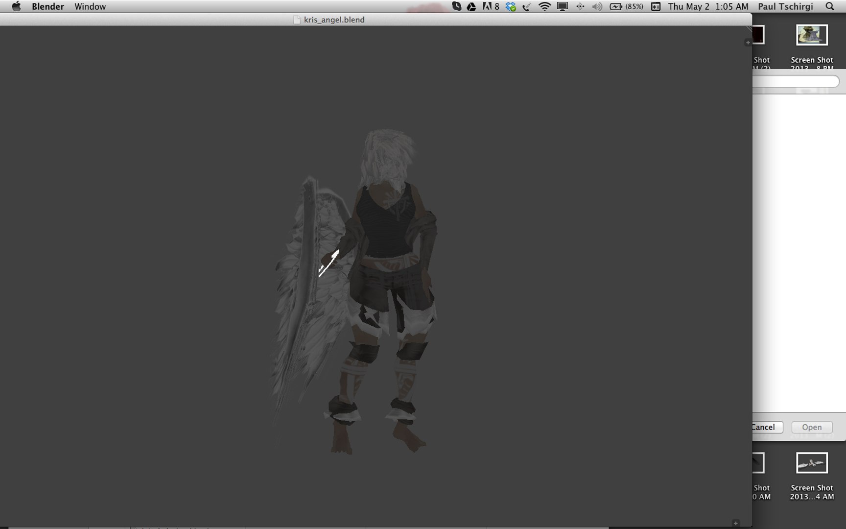 3dsmax Female Angel
