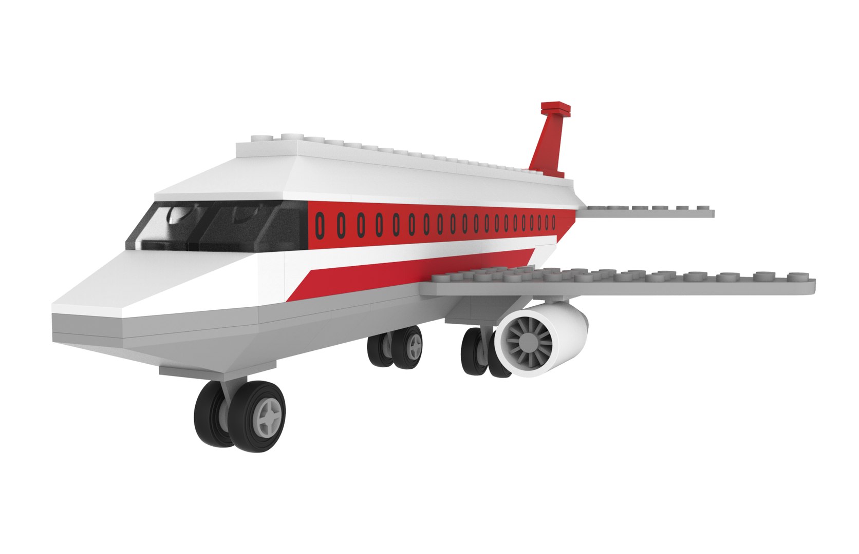 3D Lego Plane Jet - TurboSquid 1342294