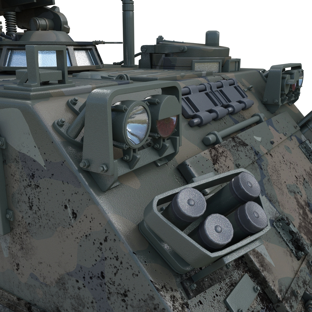 3d model of army armored vehicle m901