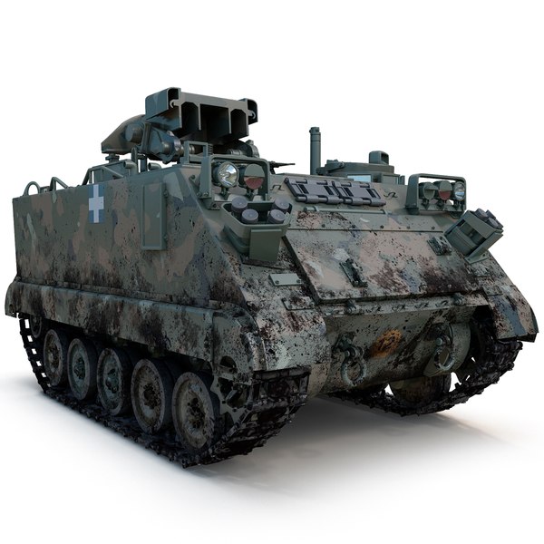 3d model of army armored vehicle m901