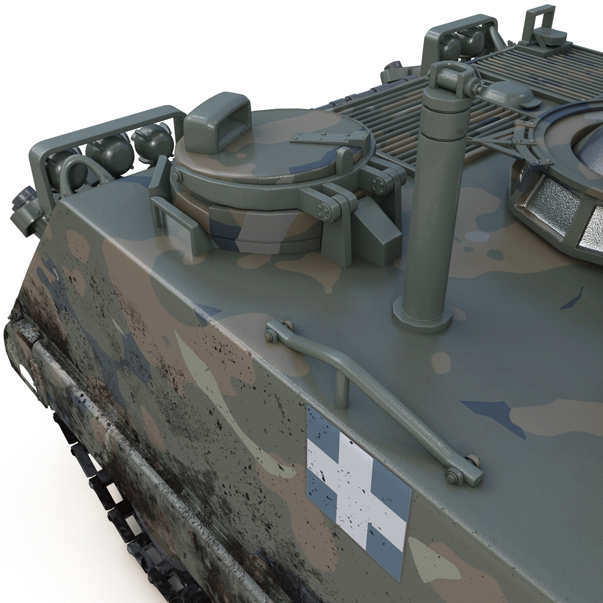 3d model of army armored vehicle m901