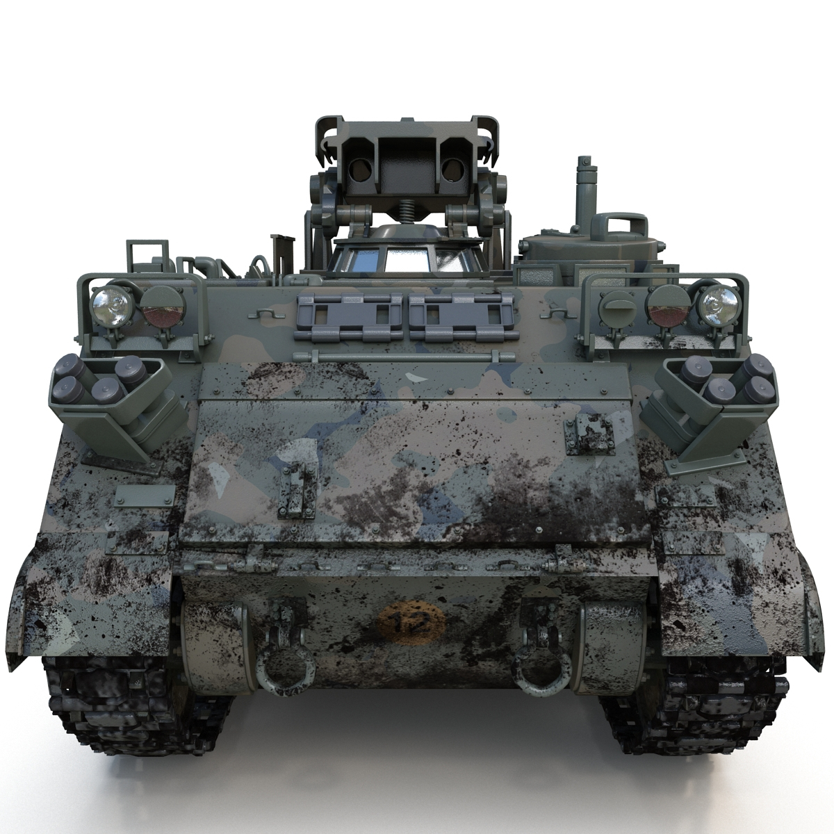 3d model of army armored vehicle m901