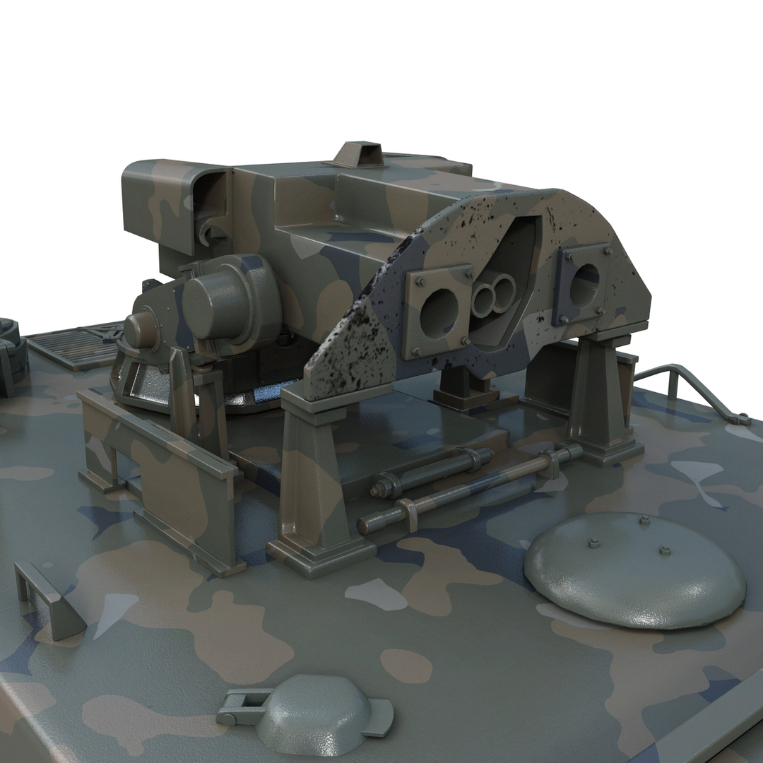 3d model of army armored vehicle m901