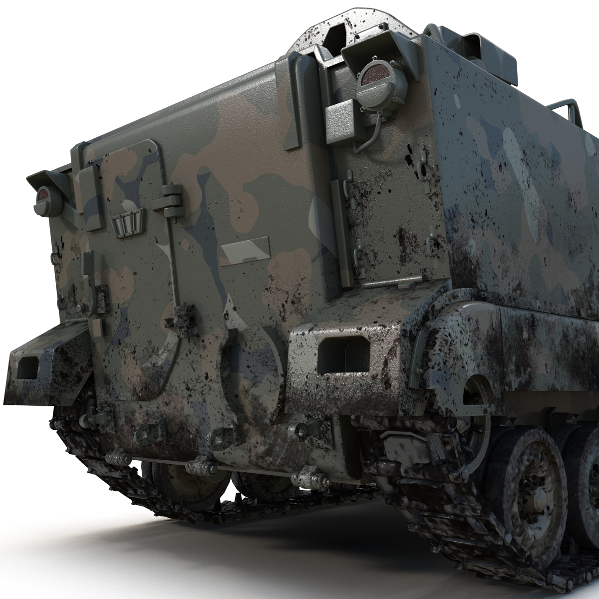3d model of army armored vehicle m901